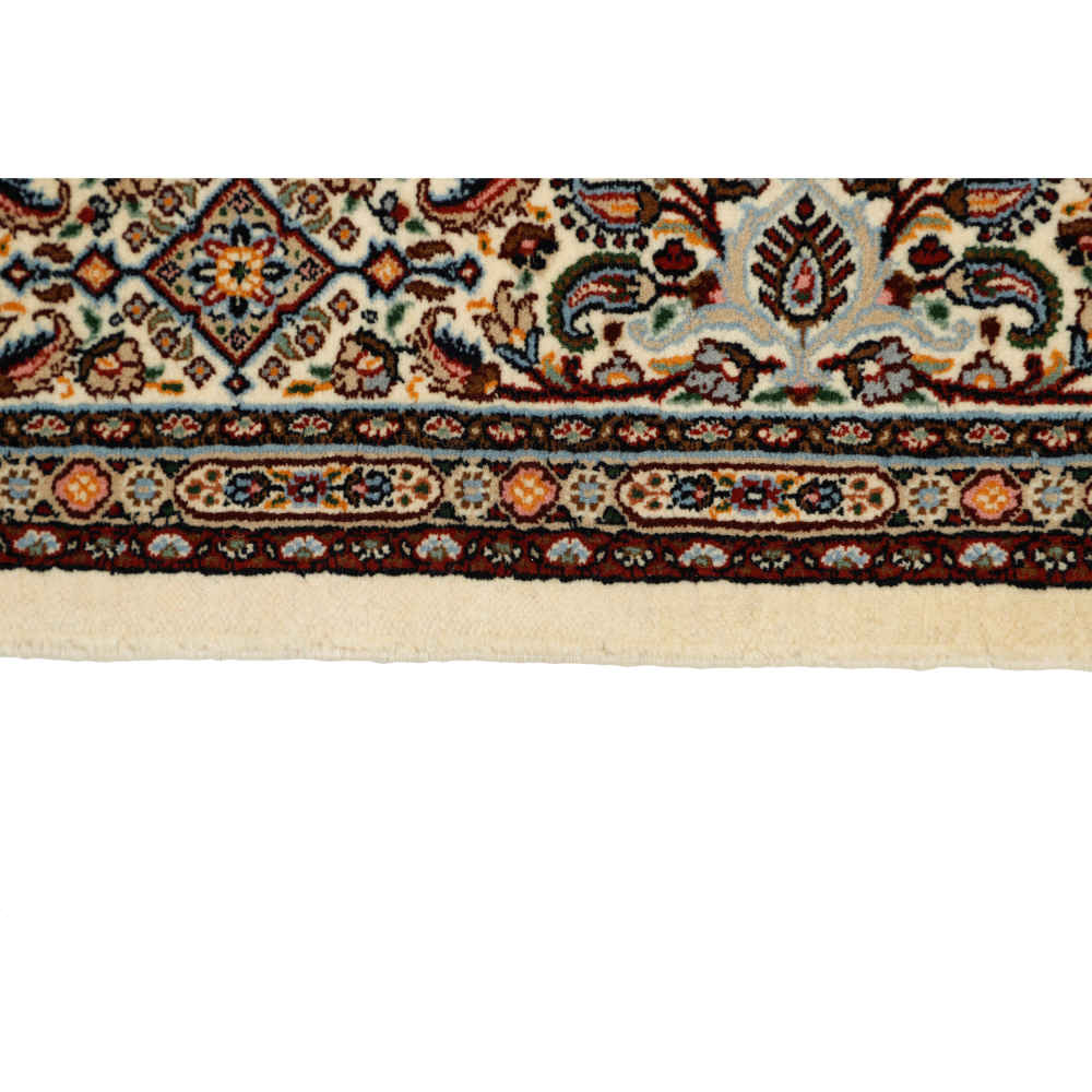 Persian Silk Carpet Hand-Knotted Original in Golabetoon Riz Mahi Brown ...