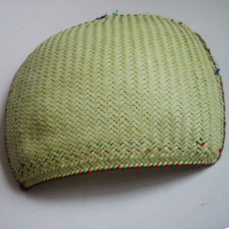 Persian Handwoven Palm Leaf Basket Model Doran - ShopiPersia