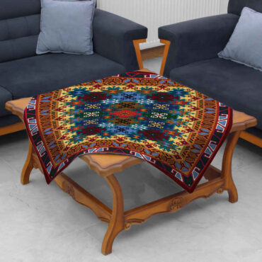 Set of 3 Polyester Fabric Under Plate Mats – Rug Style Model Nafis ...