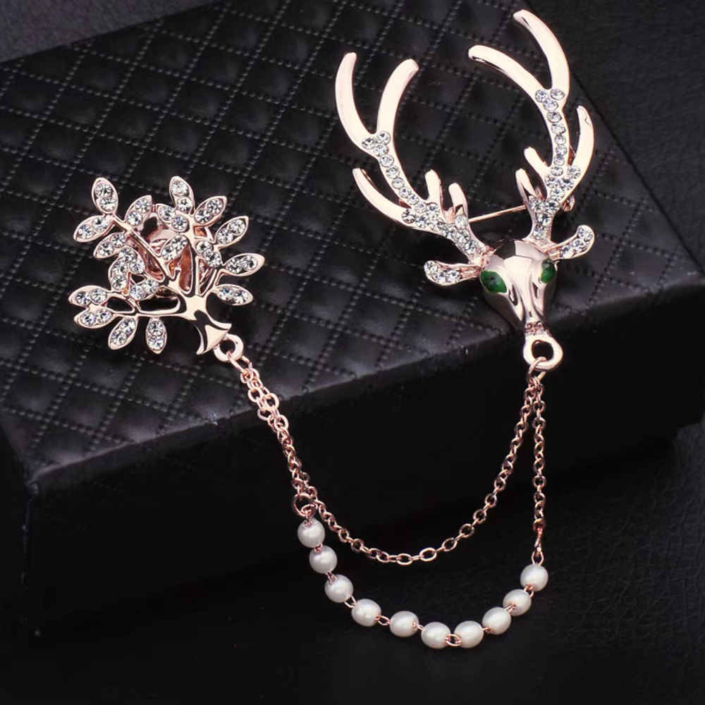Steel Brooch Pin – Deer Design - ShopiPersia