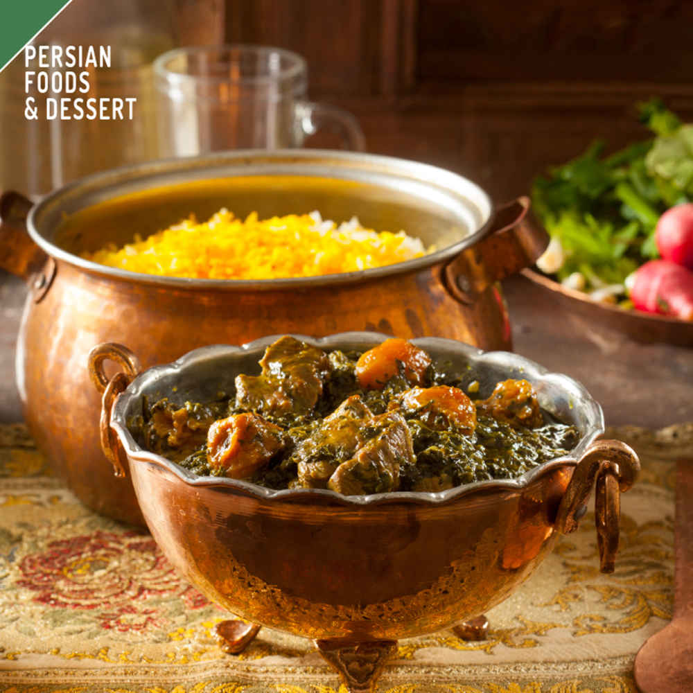 Khoresh Aloo Esfenaj - Persian Spinach and Plum Stew, Canned (Pack of 5 ...
