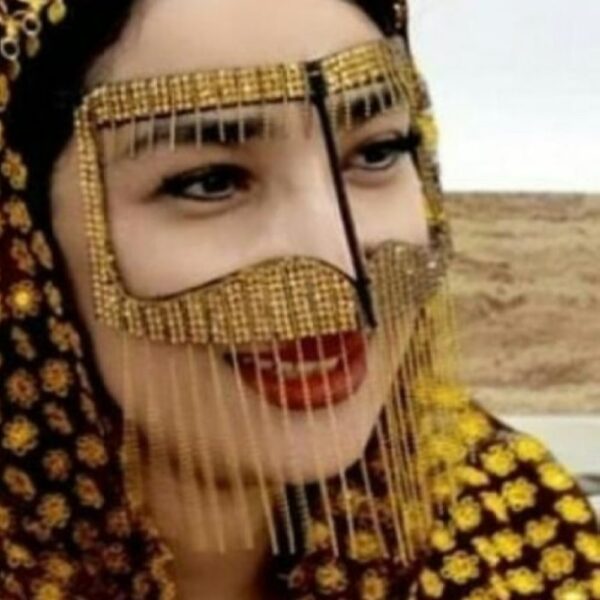 Jeweled Handmade Battoulah Niqab Model Nahid - ShopiPersia