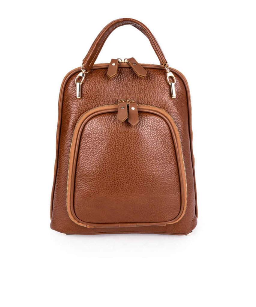 Leather Woman's Backpack Model Yasna - ShopiPersia