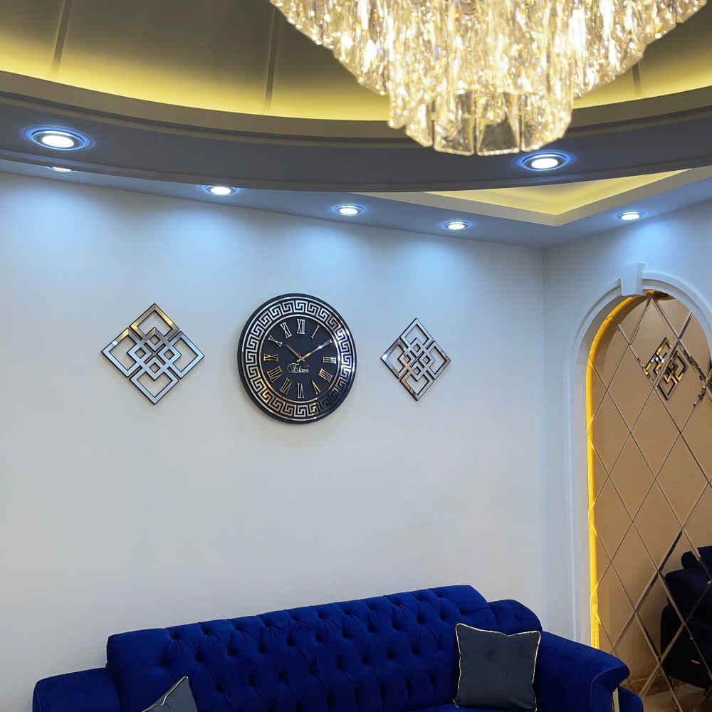 Modern 3-Piece Wall Clock Set Elahe - ShopiPersia