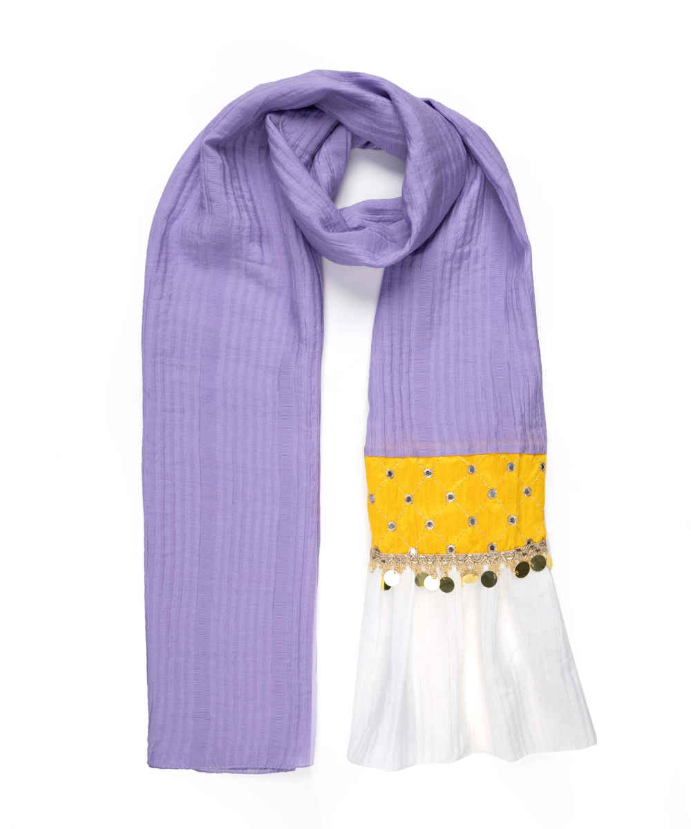 Sequin Balochi Embroidered Shawl for Women Navazesh - ShopiPersia