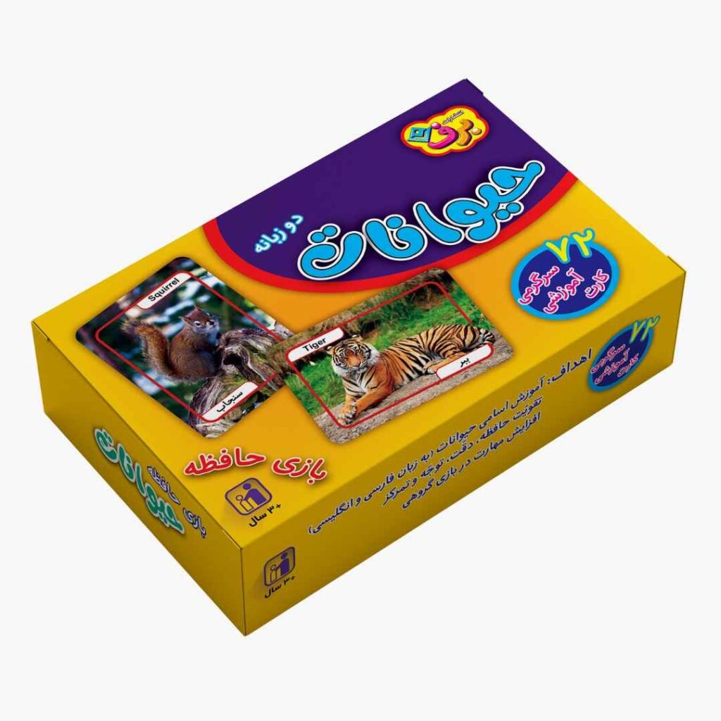 Bilingual Flashcards for Learning Animals (Farsi & English) - ShopiPersia