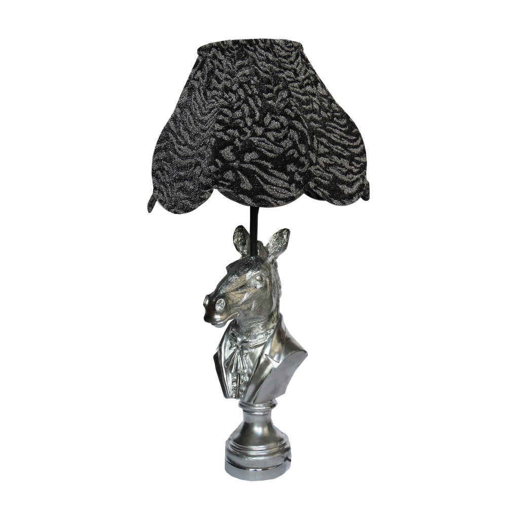 Handmade Ceramic Table Lamp Model Zebra - ShopiPersia