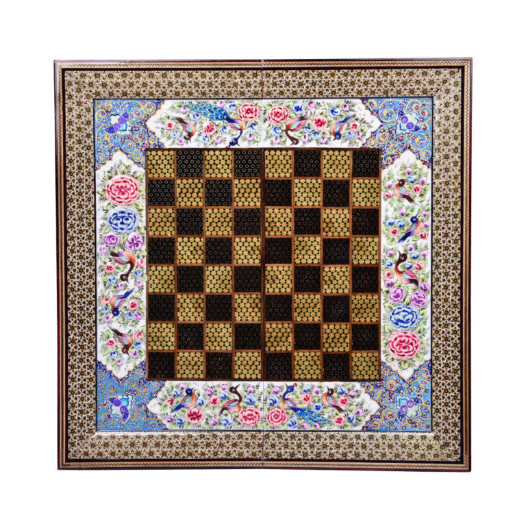 Persian Inlaid Wooden Marquetry Chess Board Model Chakavak - ShopiPersia