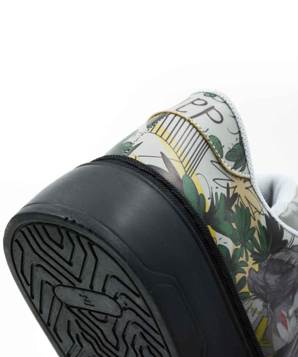 Graffiti Print Sneakers - Women's Chic Casual Shoes Model Elina ...