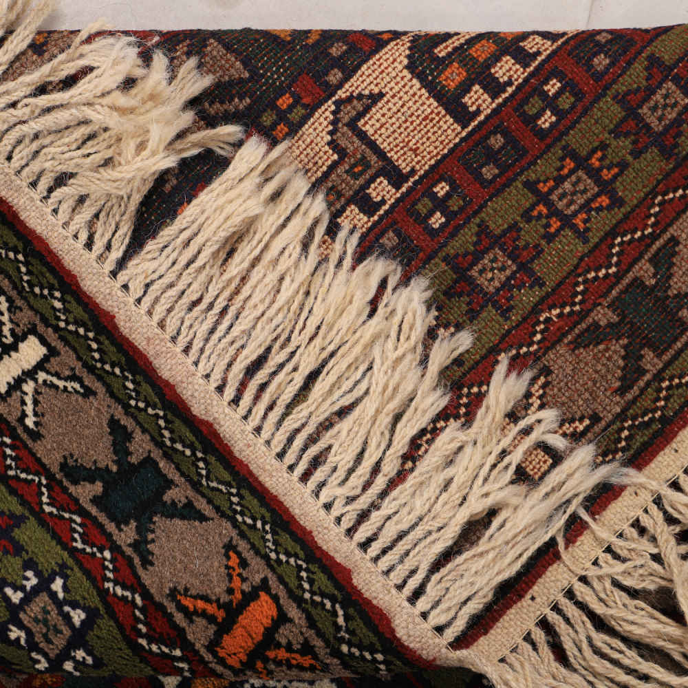 Hand-Knotted Persian Khorasan Maral Rug (All-over Geometric Pattern ...