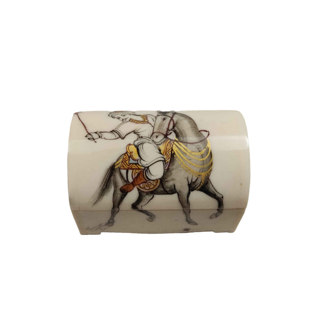 Handcrafted Bone Jewelry Box with Persian-Inspired Borhan Pattern ...