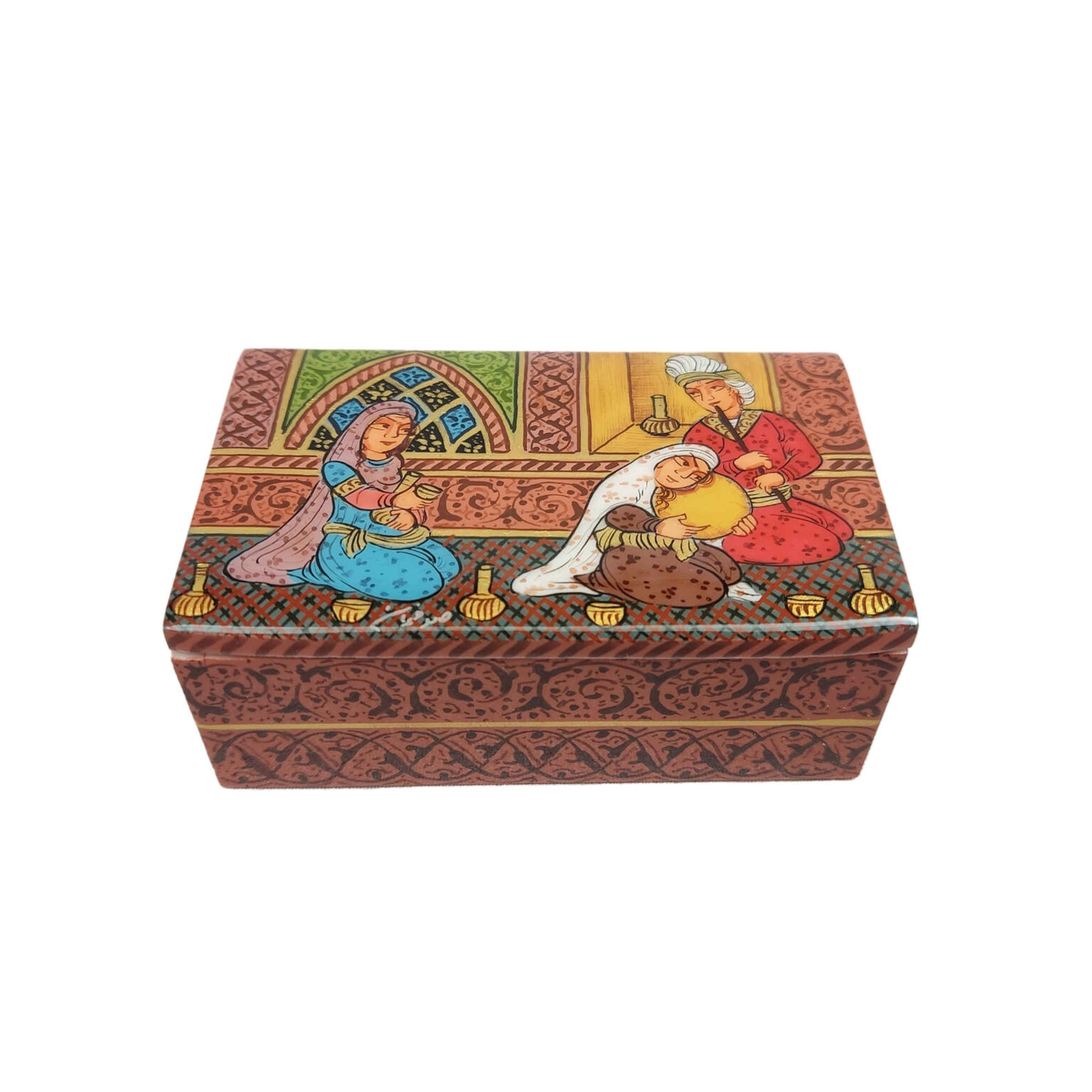 Bone Jewelry Box Handcrafted with Persian Inspired Pattern Motreb ...