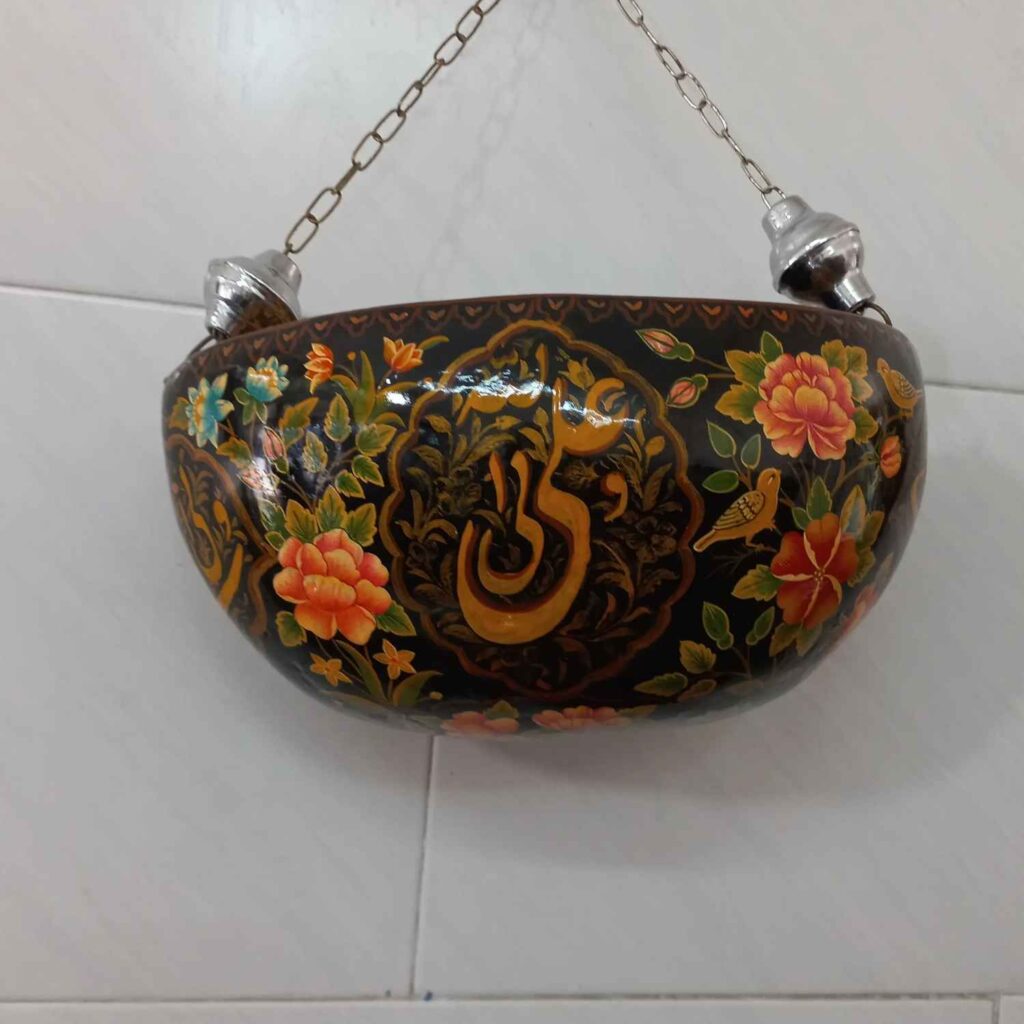 Handmade & Hand Painted Kashkul Model Vintage - ShopiPersia