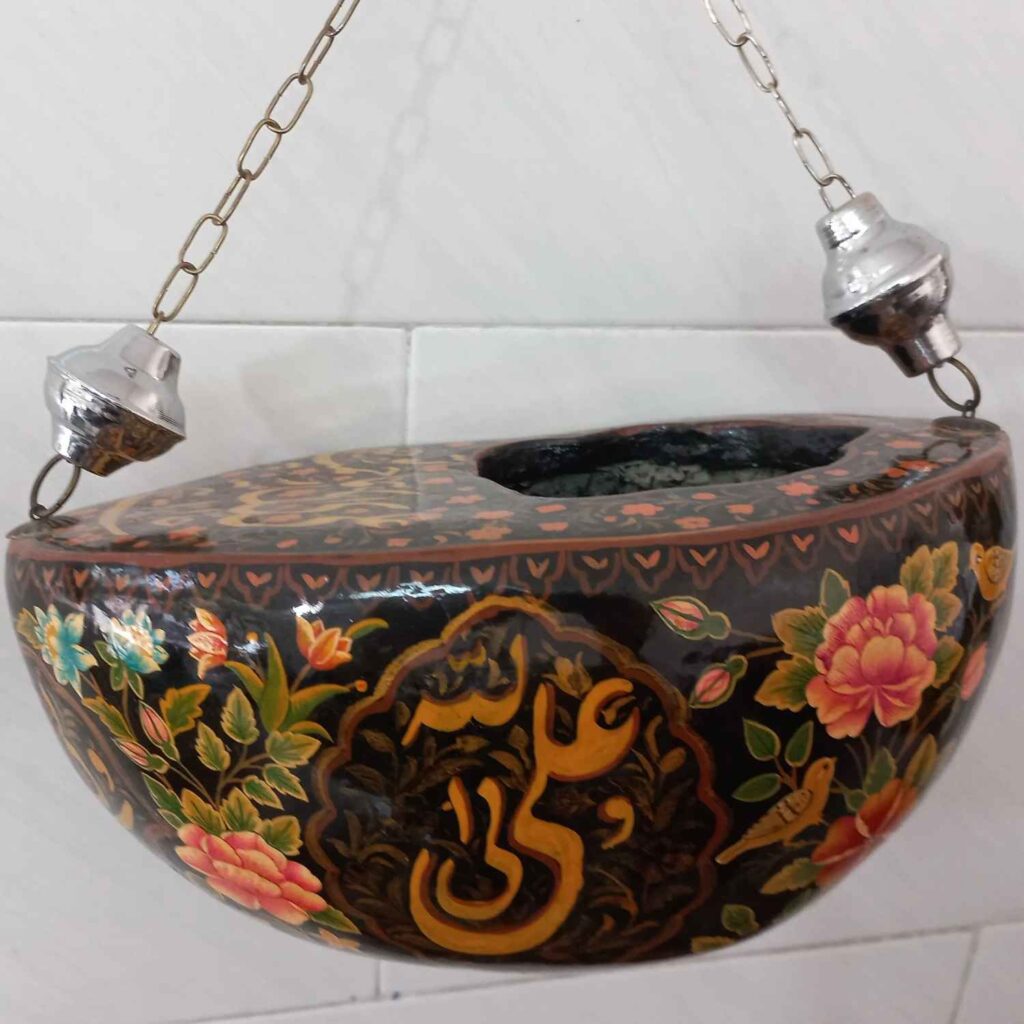 Handmade & Hand Painted Kashkul Model Vintage - ShopiPersia