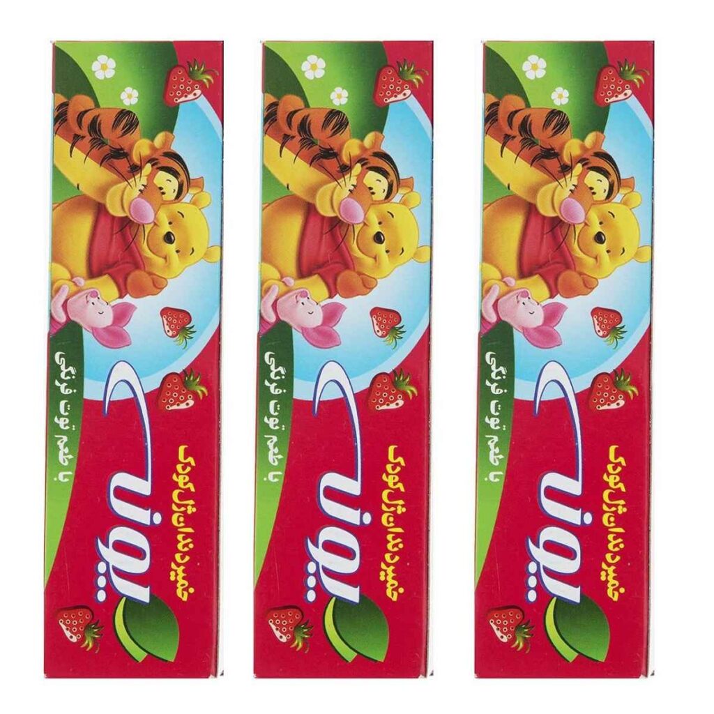 Iranian Pooneh Kids Toothpaste Strawberry Flavor 80 ml (x12) - ShopiPersia