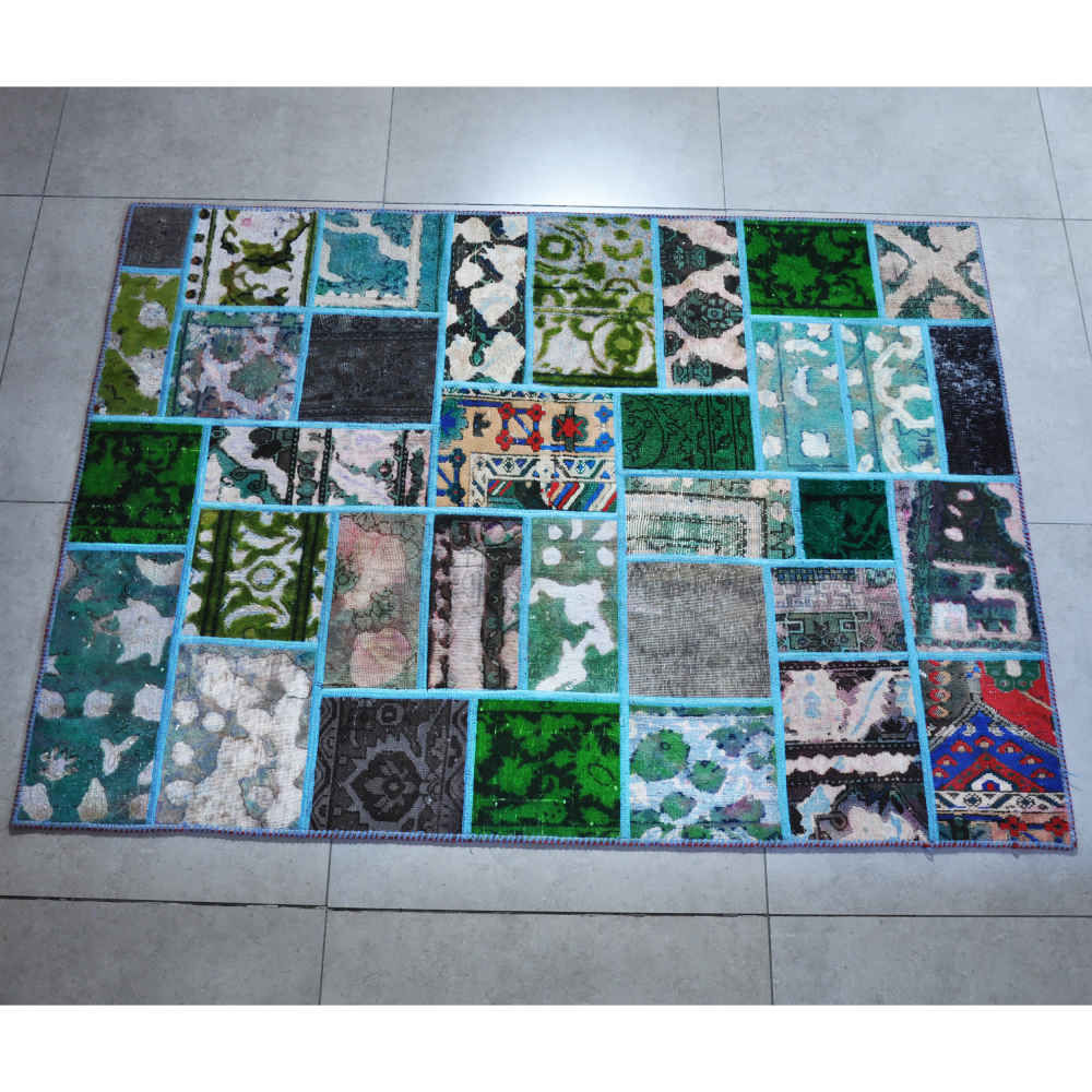 Persian Hand Knotted Collage Rug Model Amirkhiz - ShopiPersia