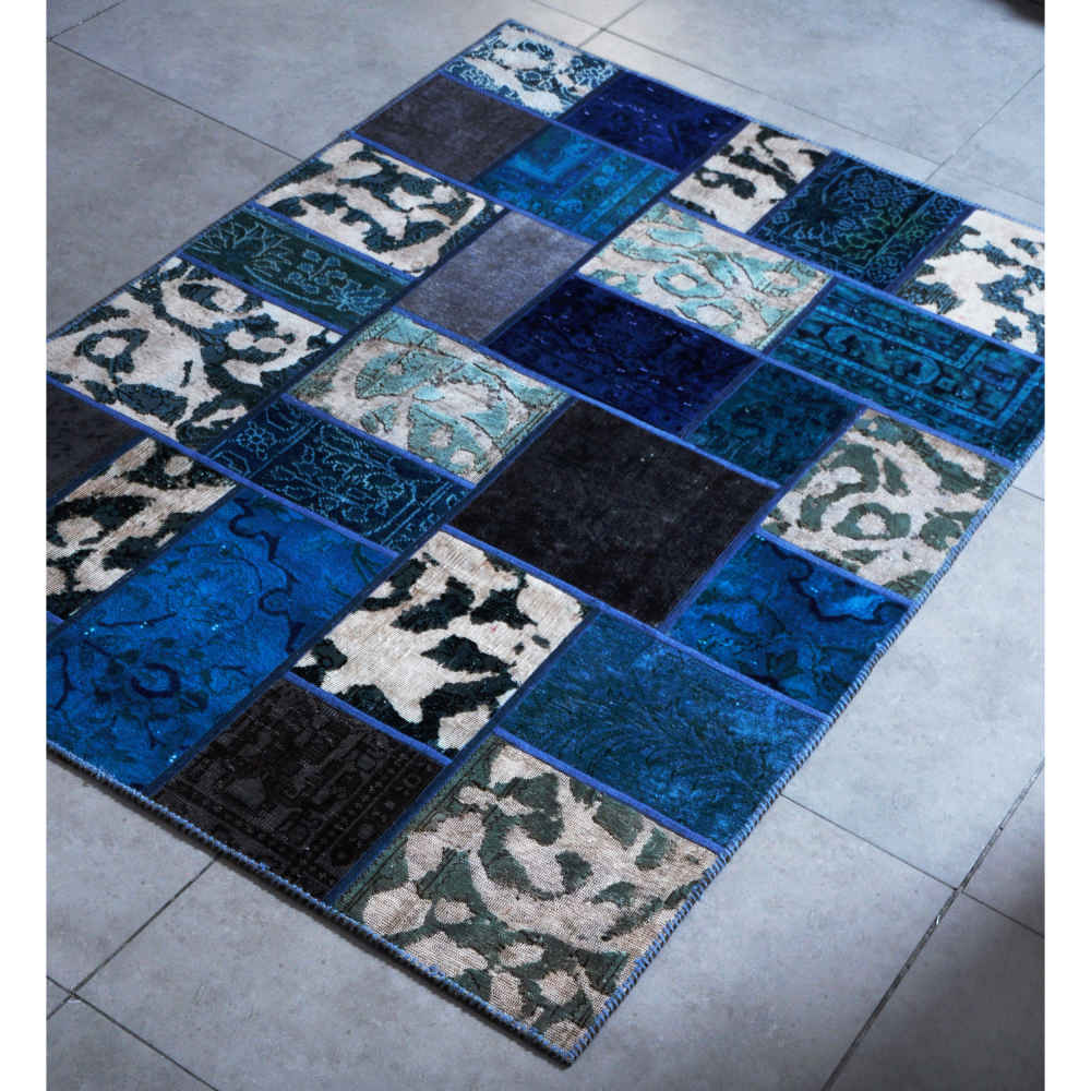 Persian Hand-Knotted Patchwork Carpet Kavosh - ShopiPersia