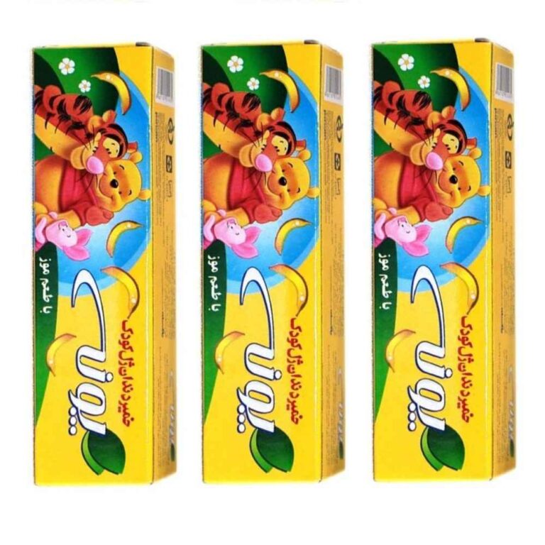 Iranian Pooneh Kids Toothpaste with Banana Flavor 50 ml (x12) - ShopiPersia