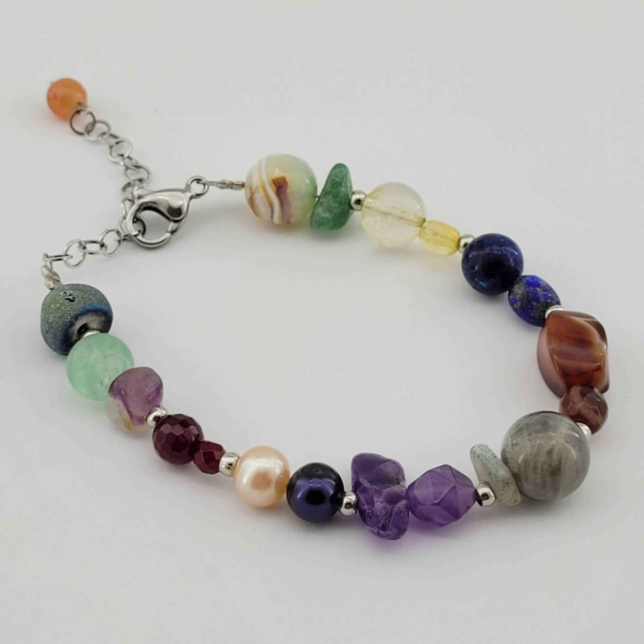 Women's Colorful Chakra Stone Bracelet - ShopiPersia