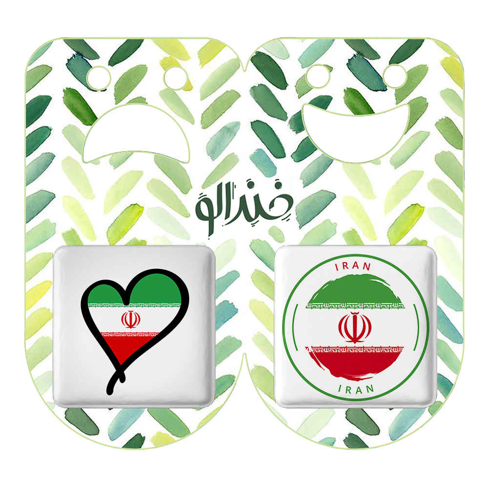 Flag of Iran Button Pin Set (2pcs) - ShopiPersia