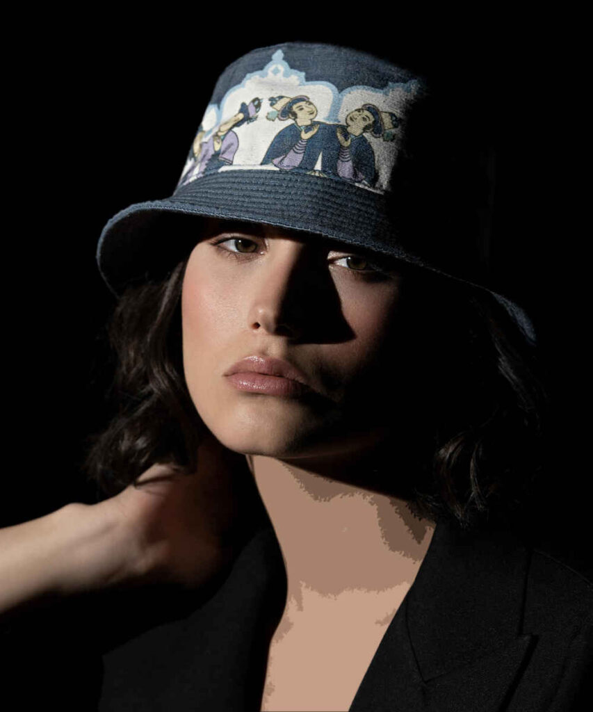 Artistic Design Bucket Hat - Model Anis - ShopiPersia