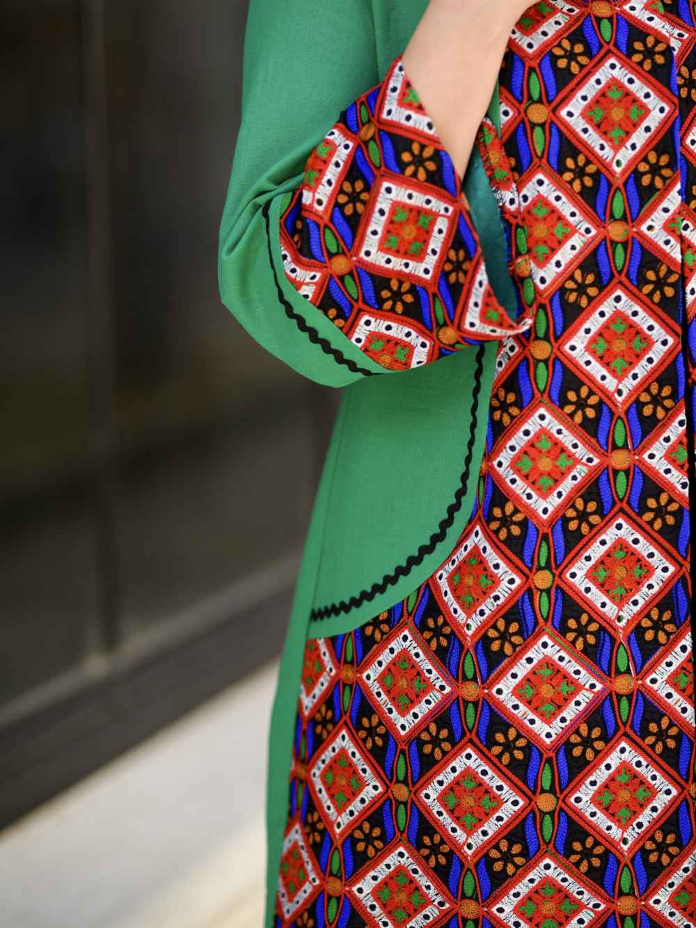 Persian Embroidered Manto Model Chista - ShopiPersia