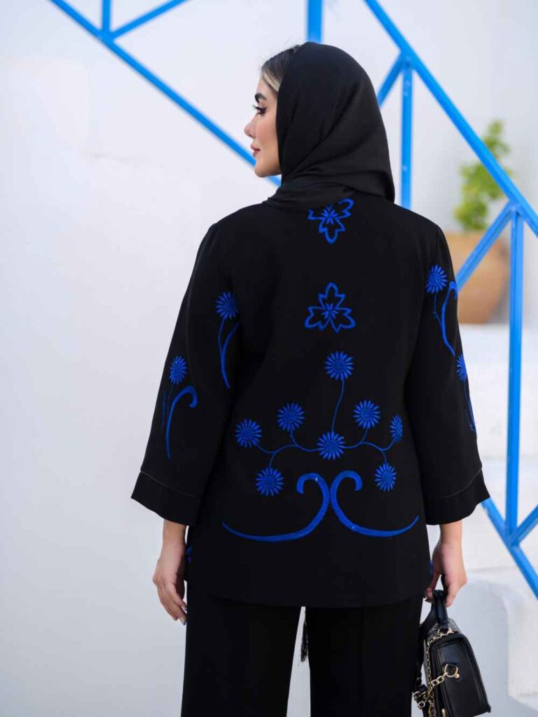 Persian Embroidered Manto & Pants Set Model Hanis - ShopiPersia