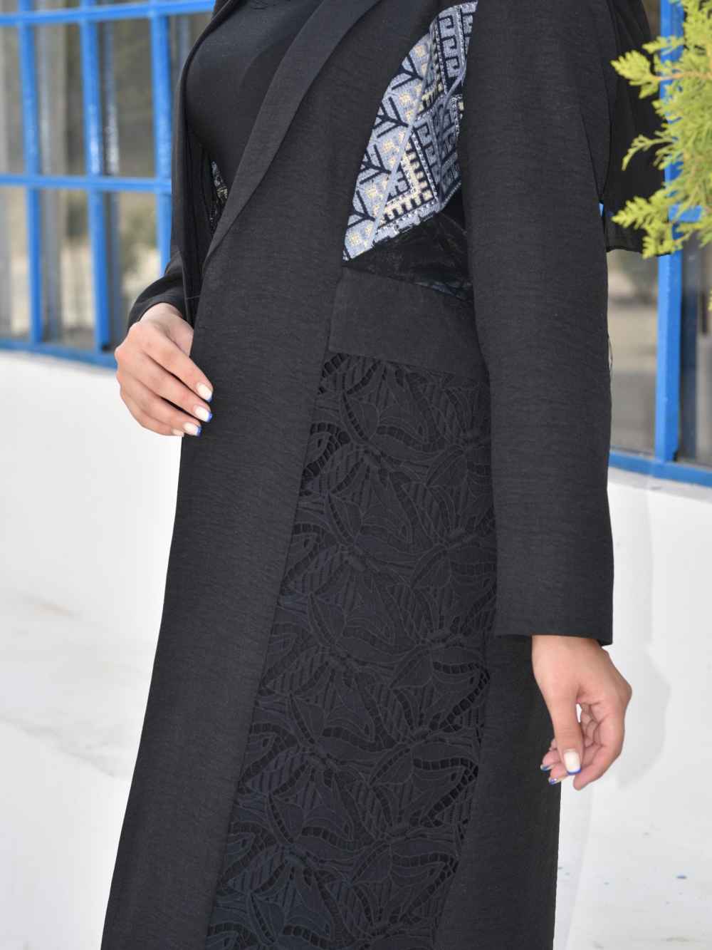 Persian Embroidered Manto & Pants Set Model Elika - ShopiPersia