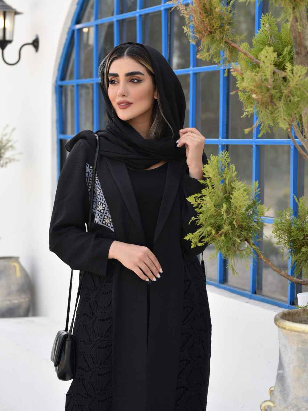 Persian Embroidered Manto & Pants Set Model Elika - ShopiPersia