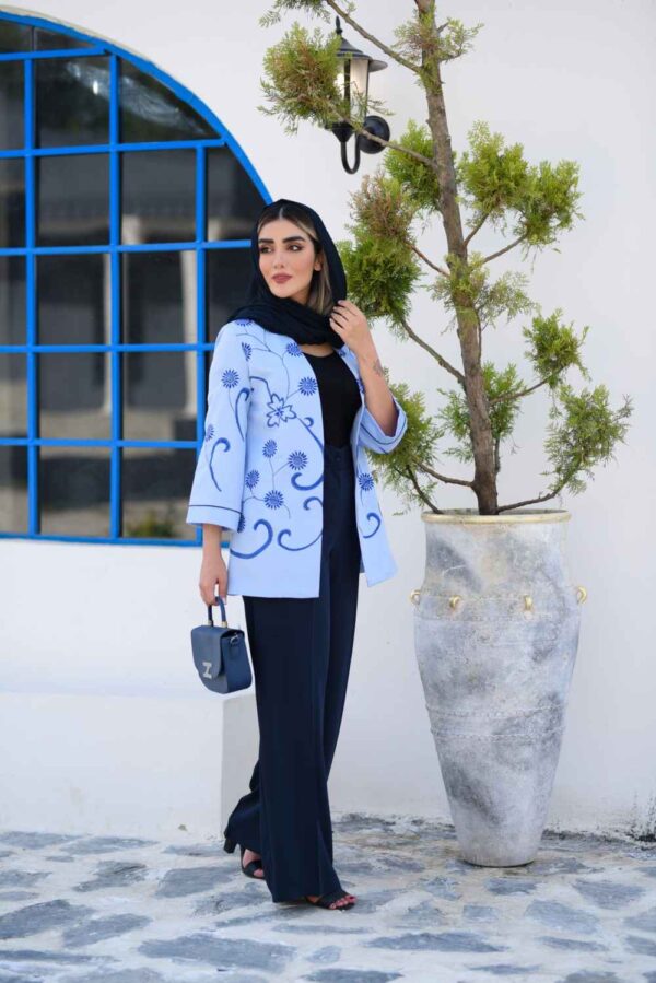 Persian Embroidered Manto & Pants Set Model Hanis - ShopiPersia