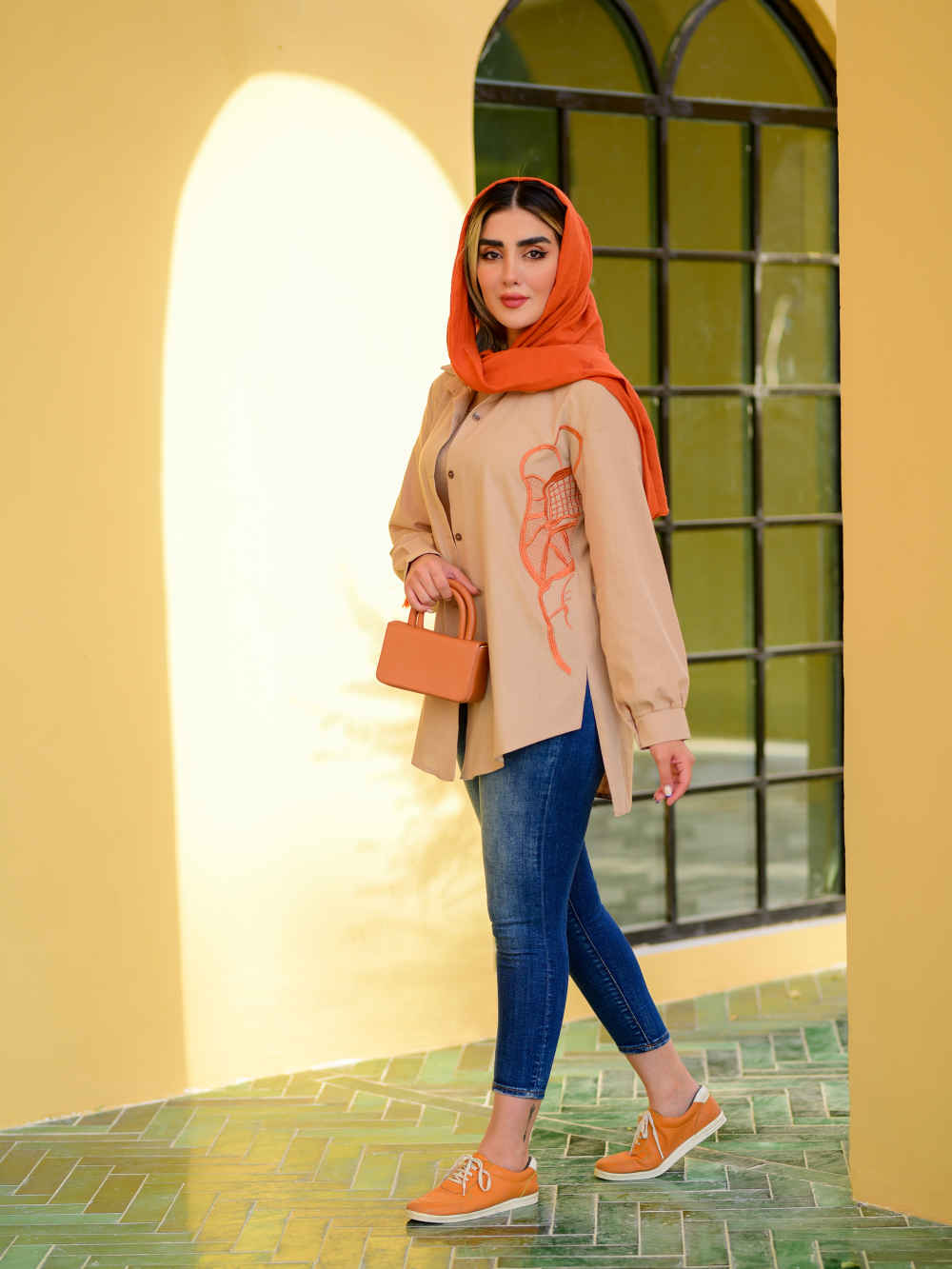 Persian Linen Manto Model Yekta - ShopiPersia