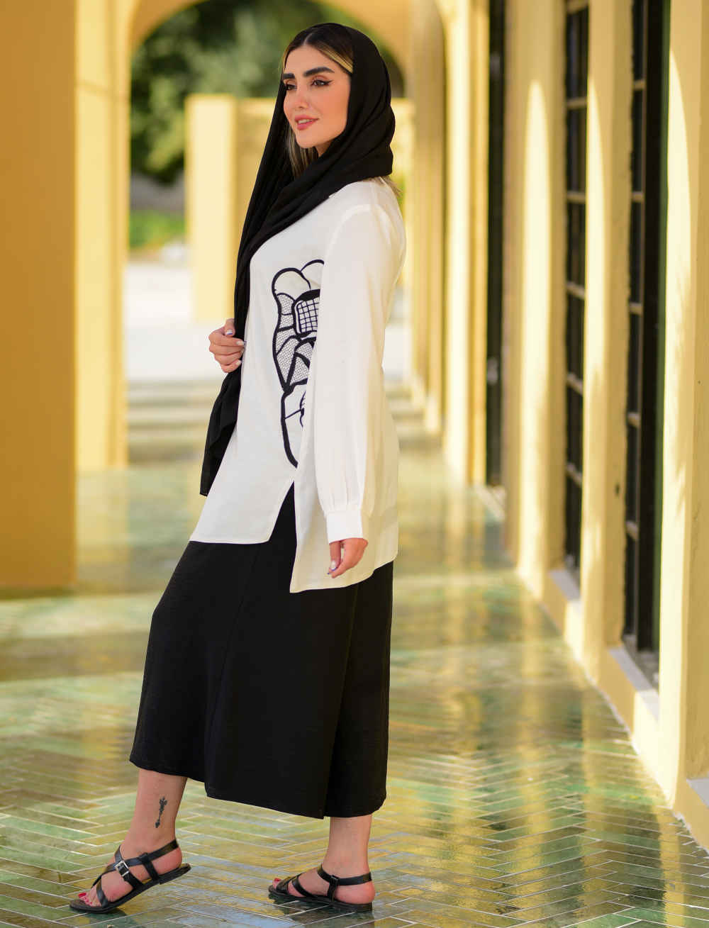 Persian Linen Manto Model Yekta - ShopiPersia