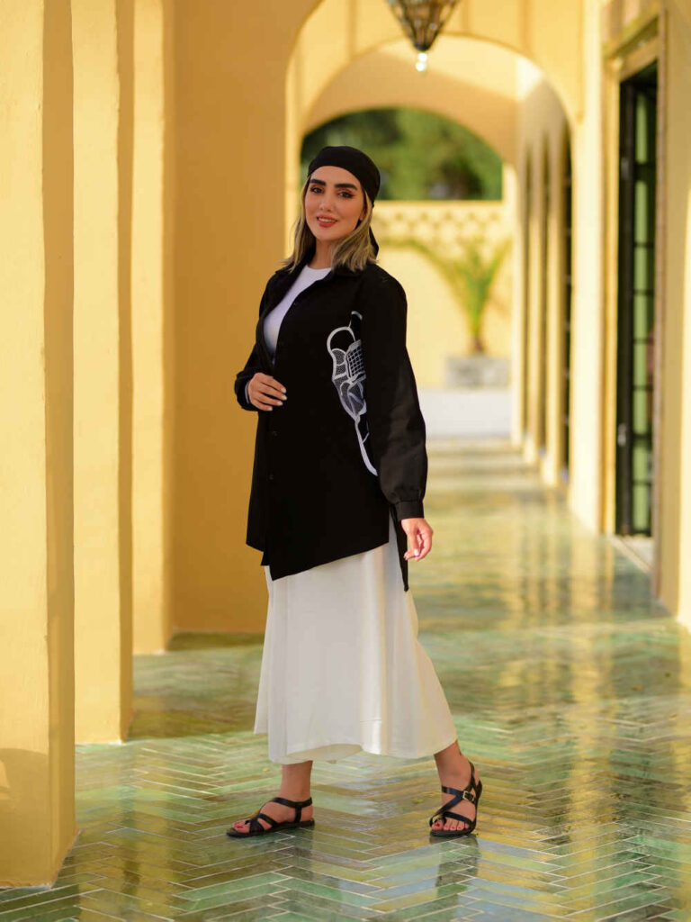 Persian Linen Manto Model Yekta - ShopiPersia