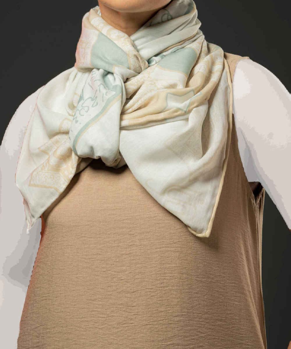 Persian Scarf for Women - Luxe and Vibrant Motif Sabooh - ShopiPersia