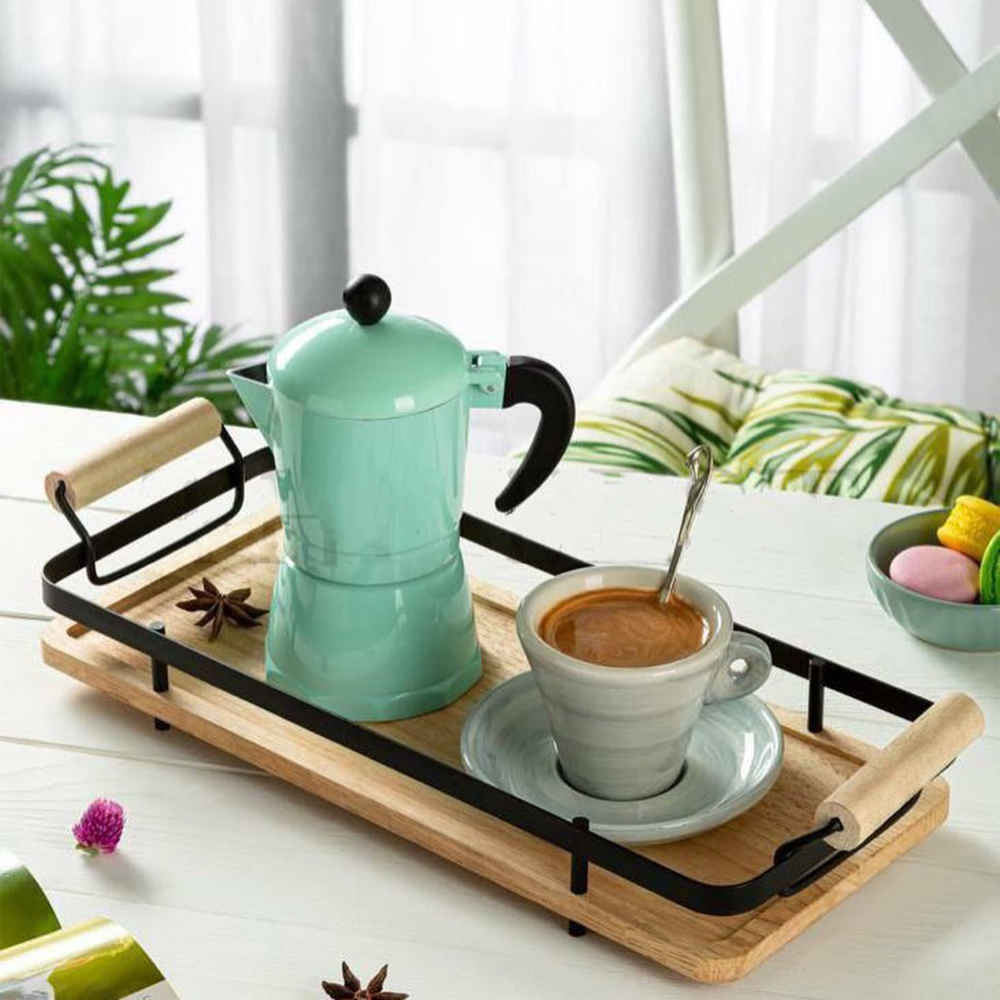 Wooden Tea Serving Tray Model karizma - ShopiPersia