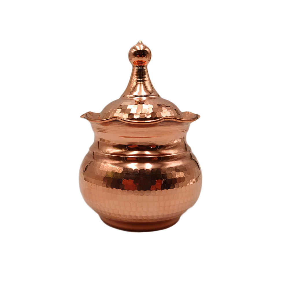 Copper Candy Bowl Hammered Style Model Shiva - ShopiPersia