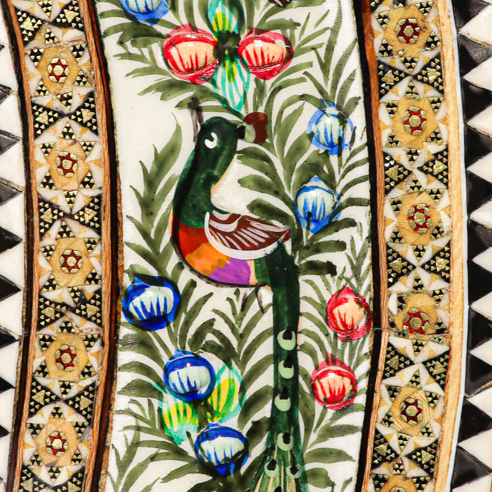 Handmade Framed Persian Engraved Copper Art Rahil – Traditional Wall ...