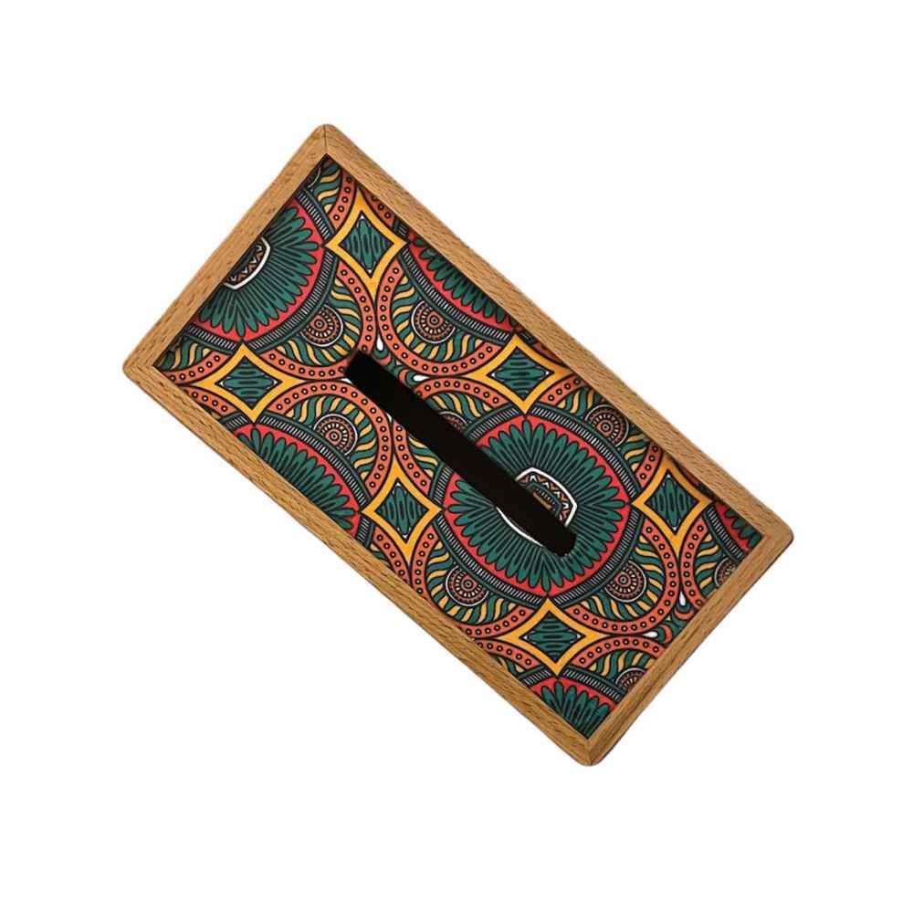 Persian Wooden Waste Basket & Tissue Box Set - Sonati - ShopiPersia