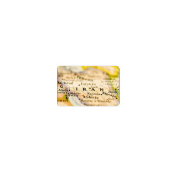 Persian Credit Card Sticker – Iran Map Pattern - ShopiPersia