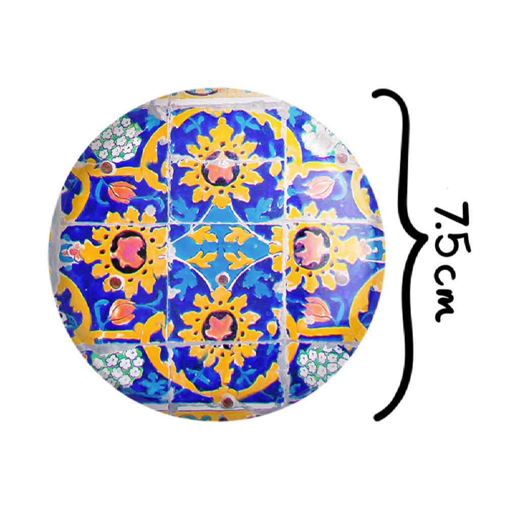 Compact Pocket Mirror with Persian Inspired Shina Design - ShopiPersia