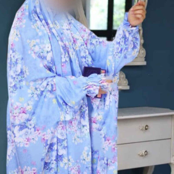 Iranian Chador Praying Cloth for Salah Floral Pattern Angela - ShopiPersia