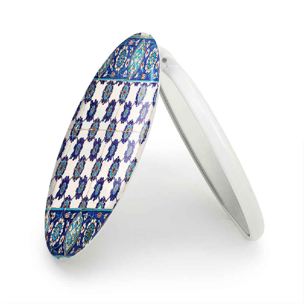 Portable Pocket Mirror with Persian Inspired Afrooz Design - ShopiPersia