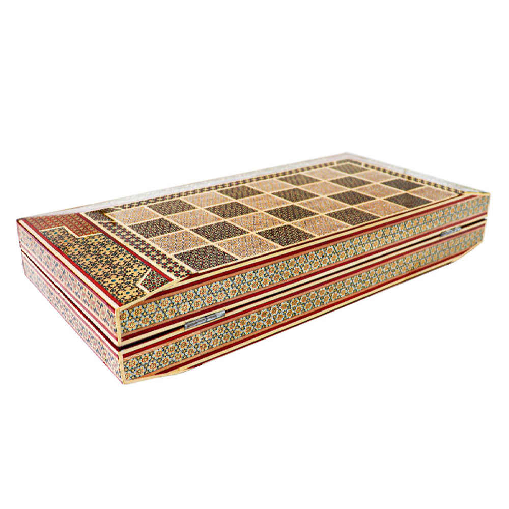 Persian Inlaid Wooden Marquetry Chess Board Model Shahkar - ShopiPersia