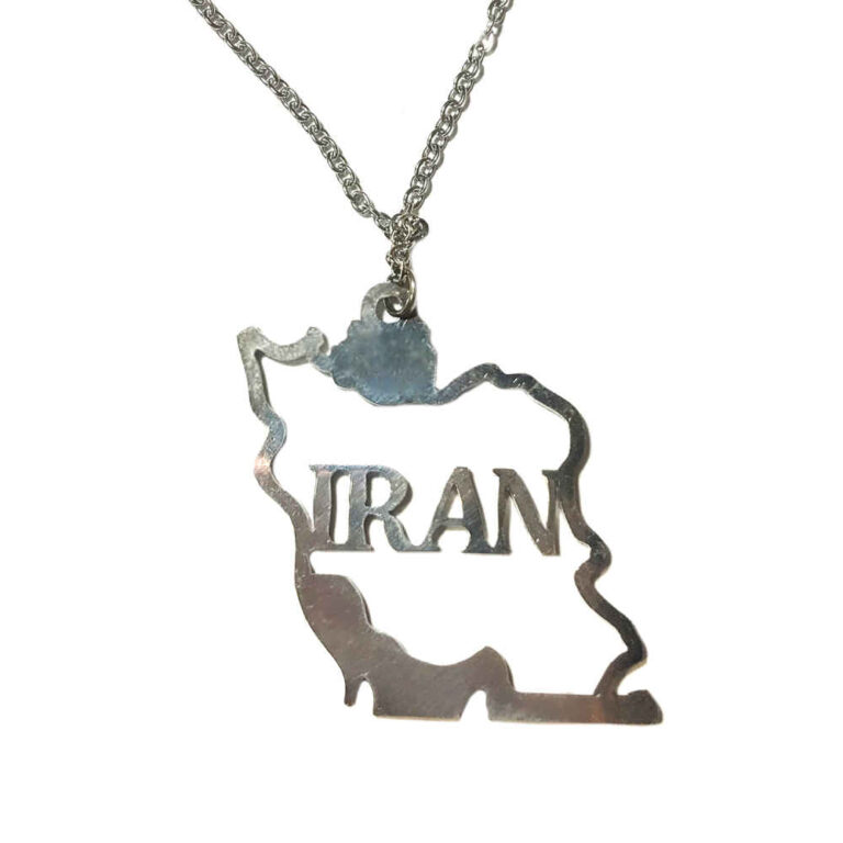 Minimalist Necklace with the Design Iran's Map - ShopiPersia