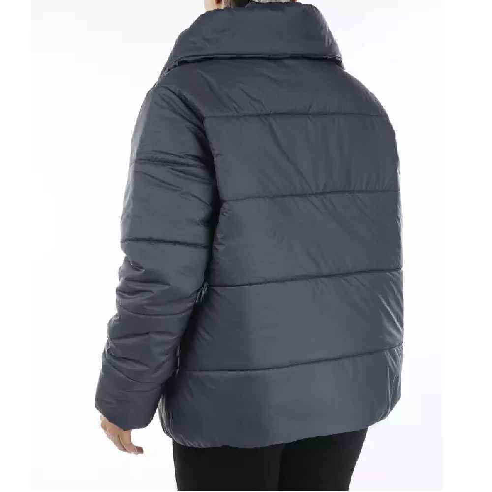 Fashion Puffer Jacket for Women Long Sleeve Zipper Rees - ShopiPersia