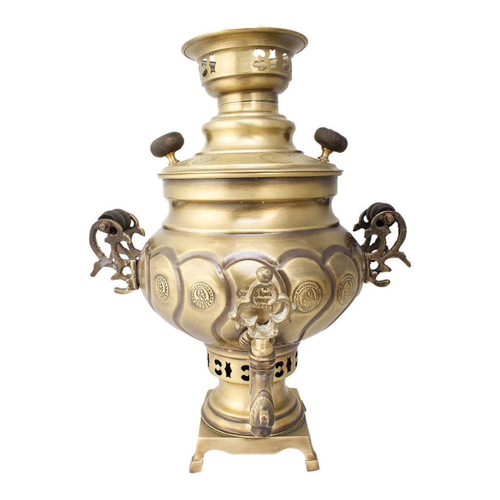 Persian Brass Samovar Decorative Coal Tea Maker 2.5-Liter (19 Pcs ...