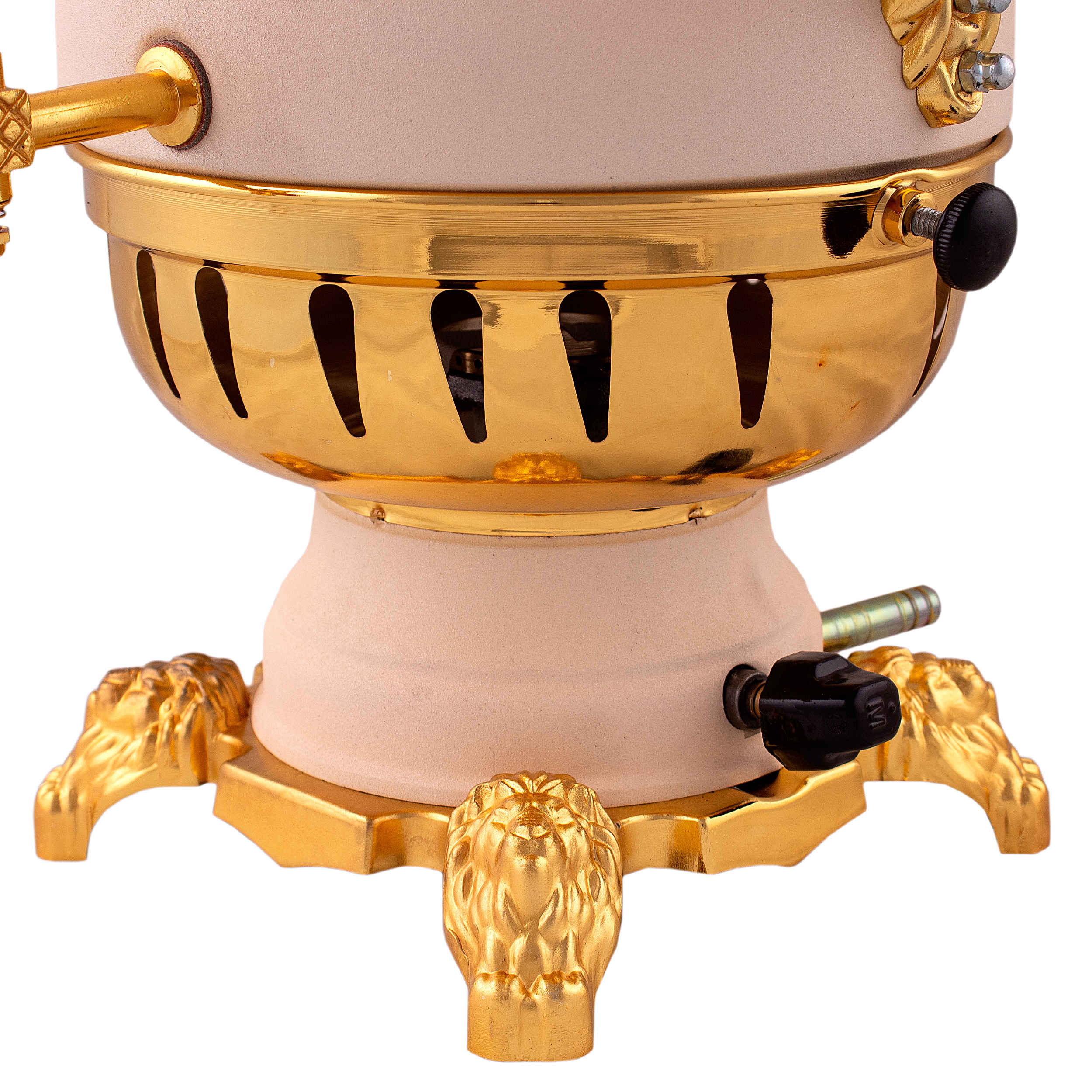 Gas Samovar Tea Maker with Teapot Modern Geometric Design 6-Liter ...