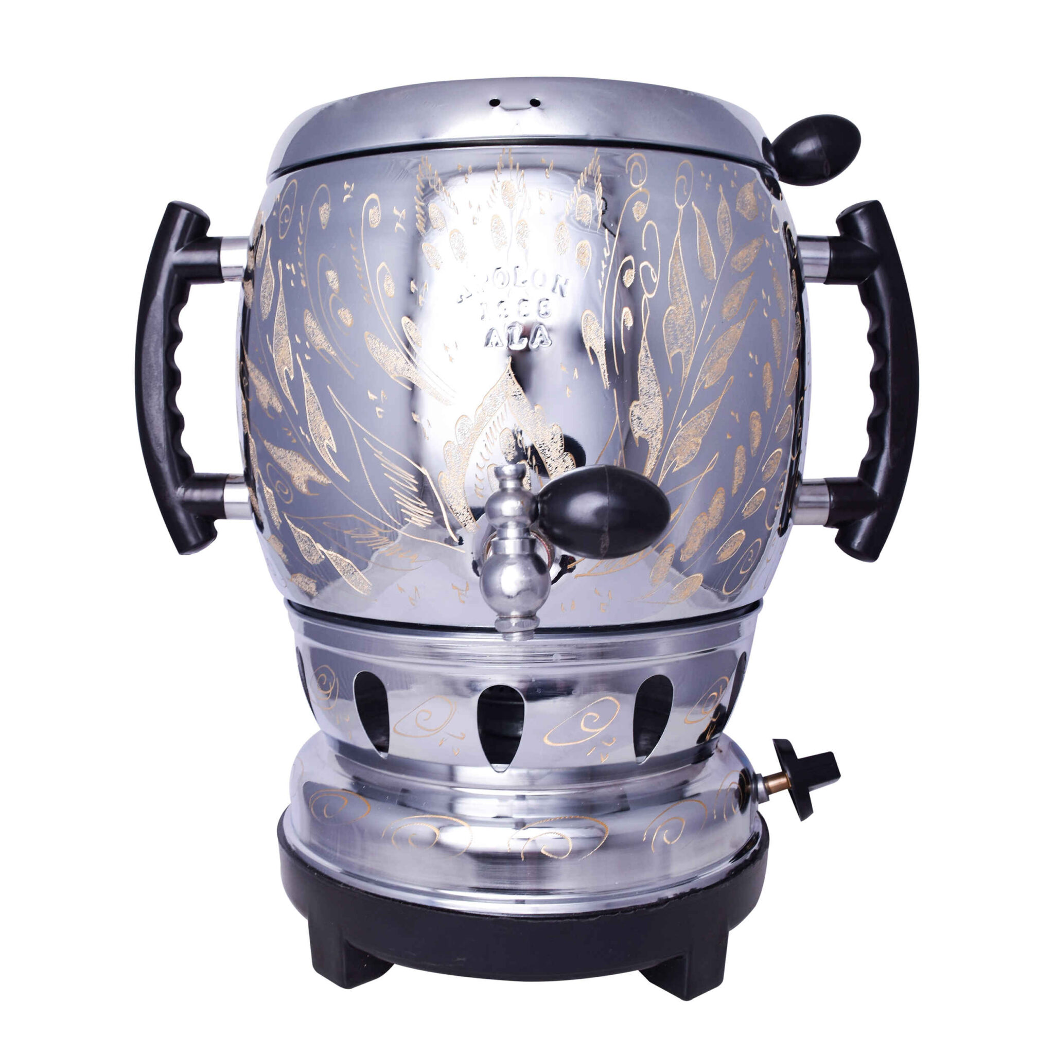 Gas Samovar Tea Maker with Teapot Model Apolon 6-Liter - ShopiPersia