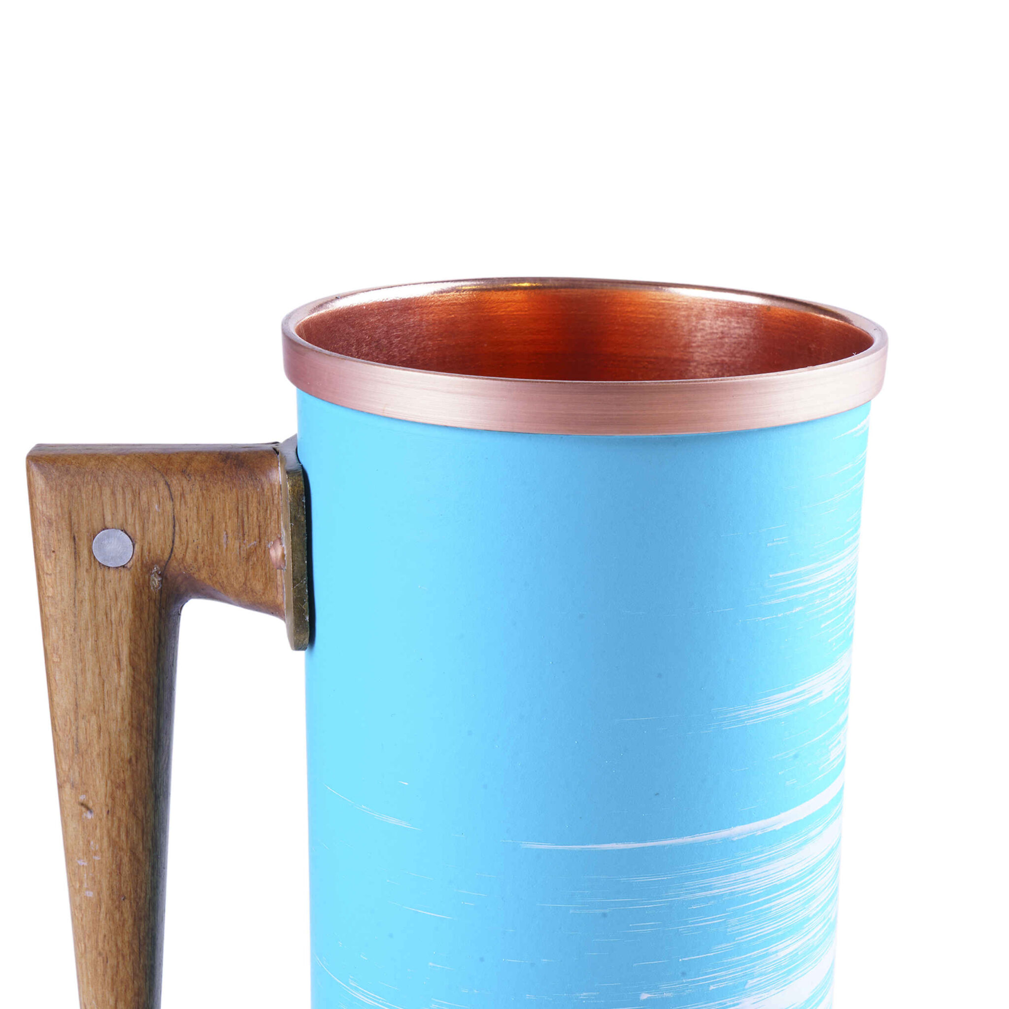 Hammered Modern Copper Pitcher Model Khati - ShopiPersia