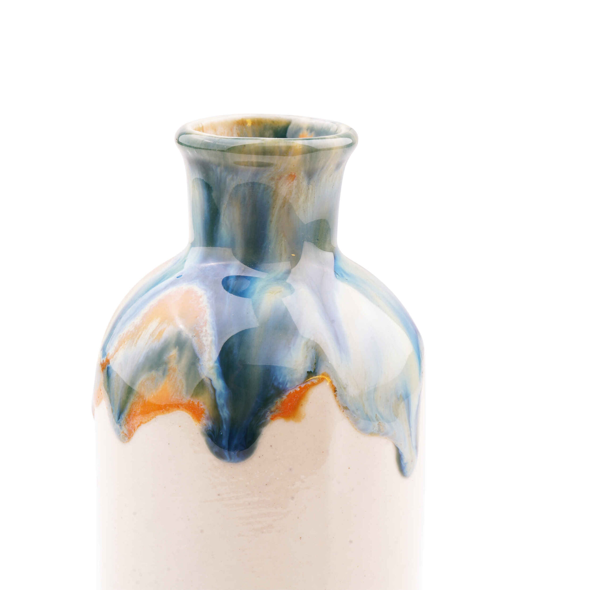 Handcrafted Decorative Pottery Vase with Drip Glaze Design Taranom ...